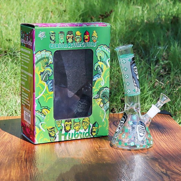 GORILLA ROLLING STARS Glass Bong Kit, Shatter Resistant & Portable Gla ...
