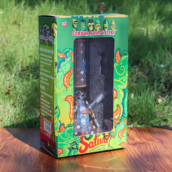 GORILLA ROLLING STARS Glass Bong Kit, Shatter Resistant & Portable Gla ...