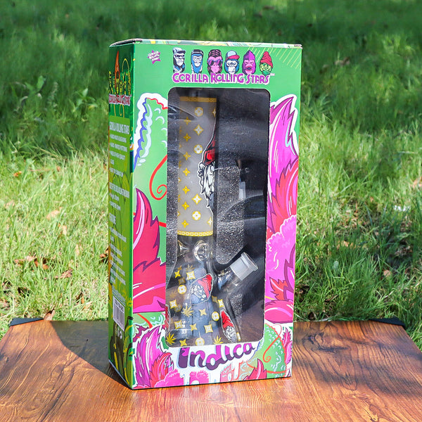 GORILLA ROLLING STARS Glass Bong Kit, Shatter Resistant & Portable Gla ...